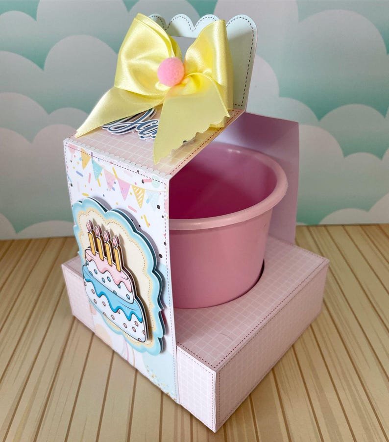 DIY Printable File Happy Birthday Party Favor. Goody Boxes. Party ...