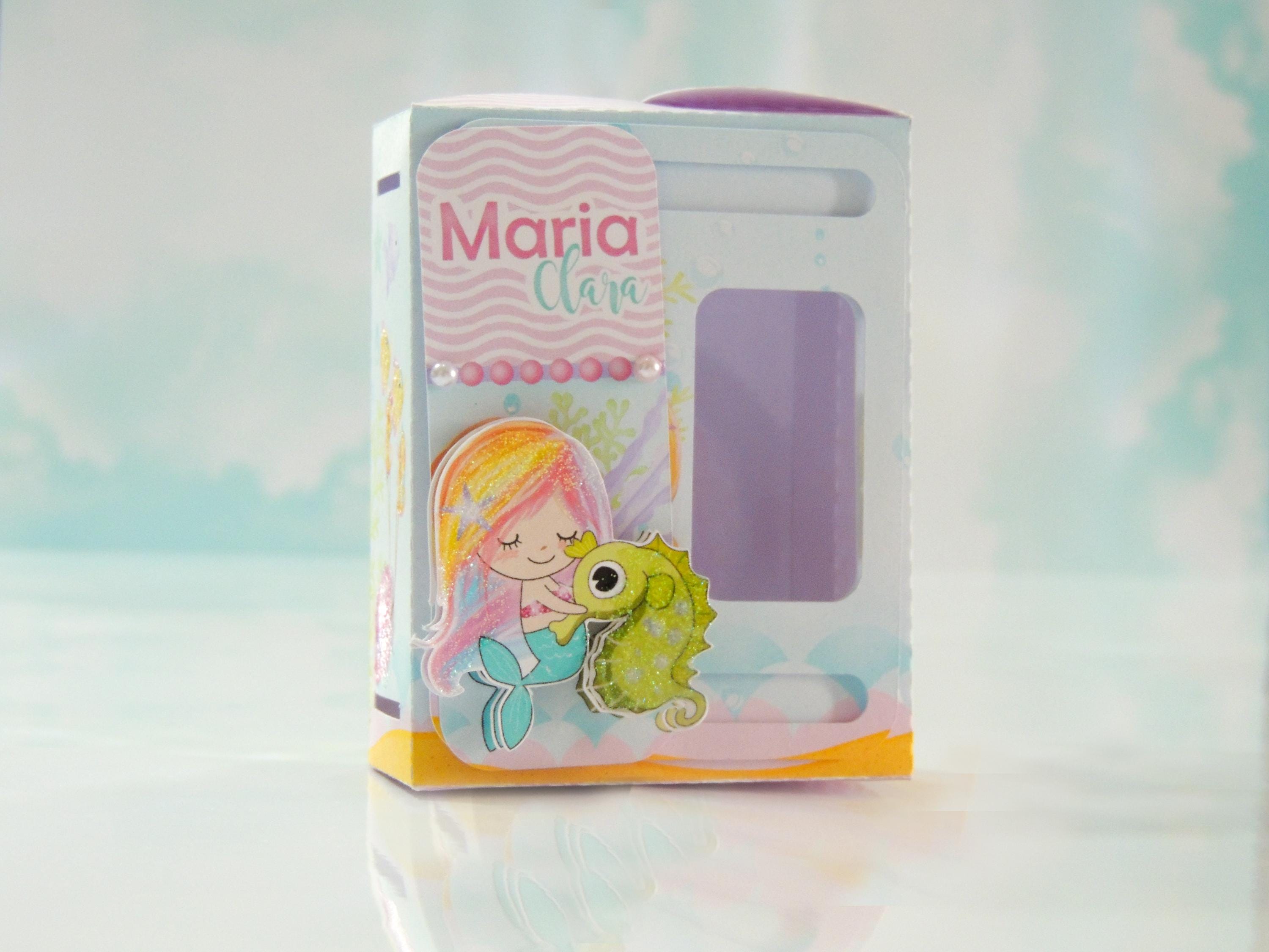 DIY Under the Sea Girl Digital Birthday Party Favor Box With 2 ...
