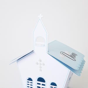 Baptism Birthday Party Favor Digital Box | Baptism Party Box | Baptism ...