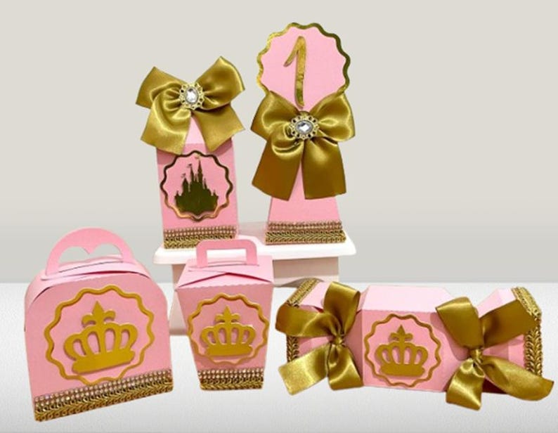 DIY Printable File Roaylty Girl Party Favor. Goody Boxes. Party ...