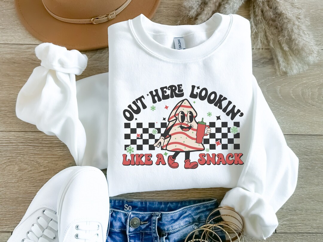 Retro Lookin Like A Snack, Pump Cover, Christmas Crewneck, Holiday ...