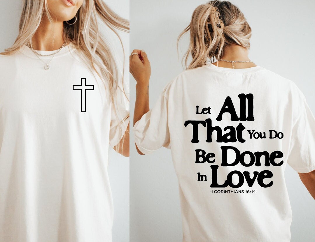 Christian Cross Comfort Colors Tee, Religious Shirt, Faith Shirts ...