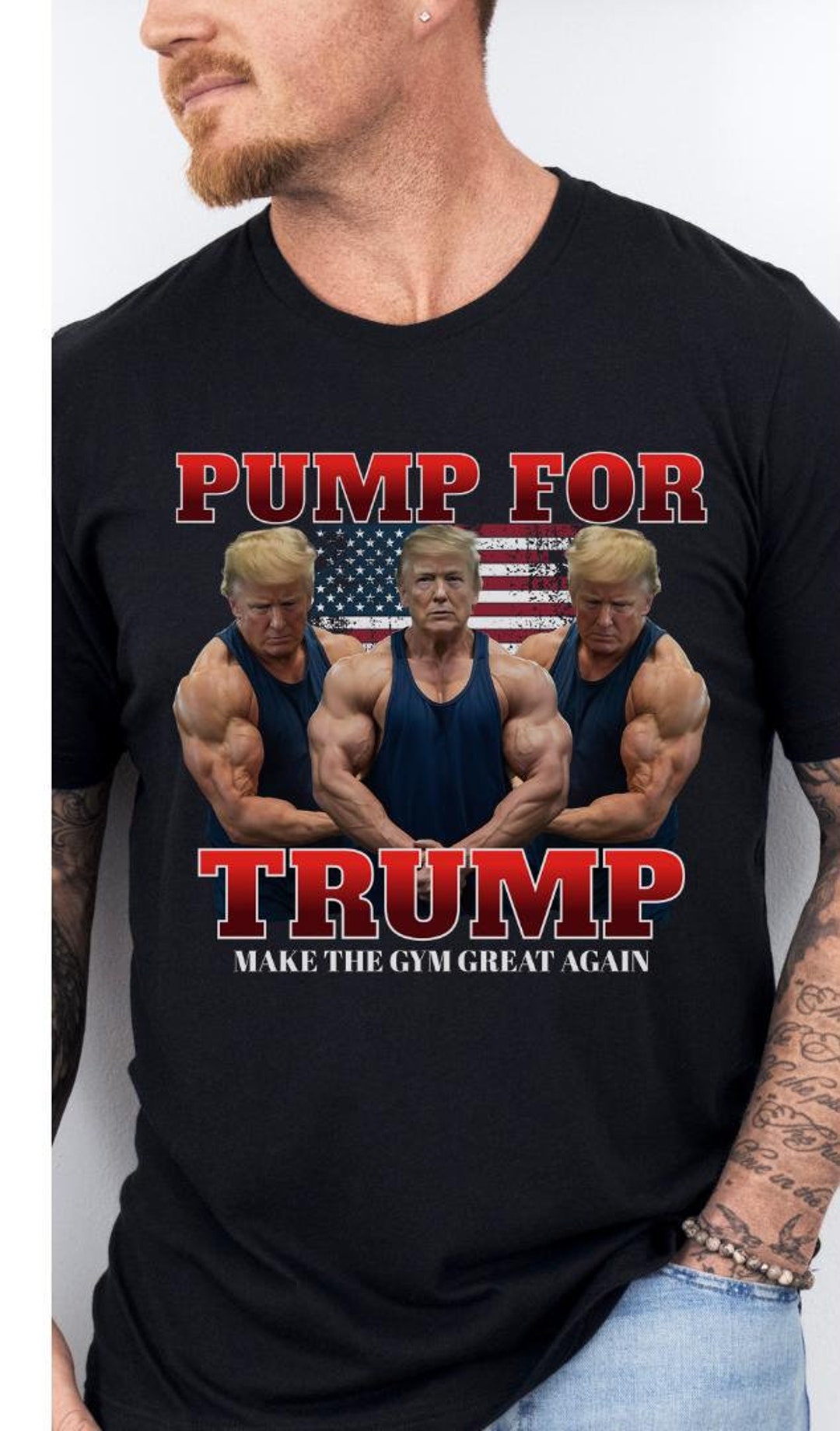 Pump for Trump Shirt, Trump 2024 Shirt, Gym Pump Cover, Gym Tshirt ...