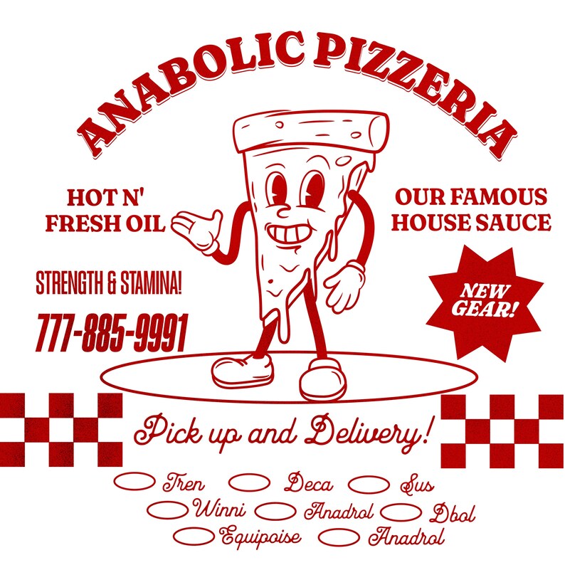 Anabolic Pizza Gym Shirt, Gym Pump Cover, Funny Gym Shirt, Gift for Him ...