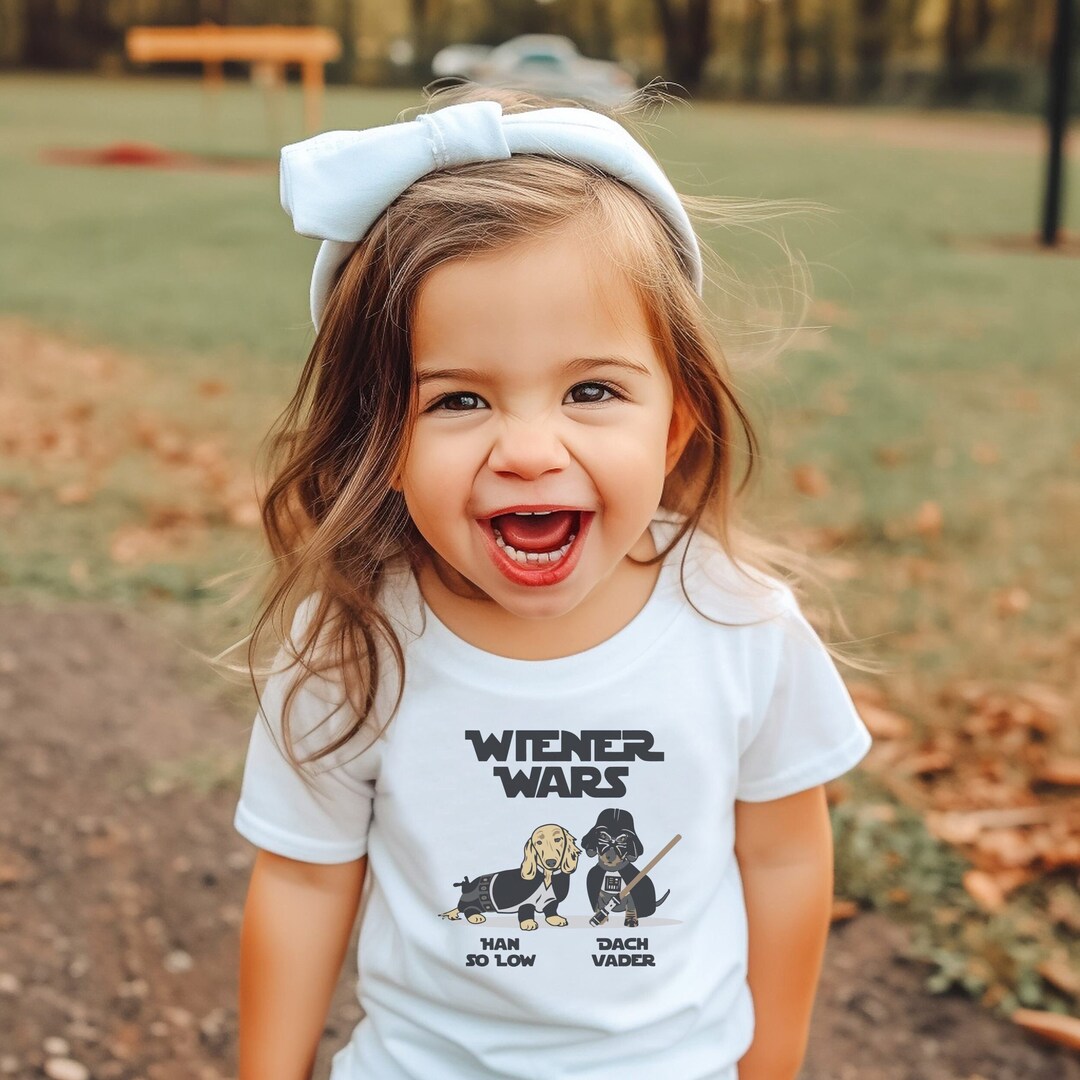 Adorable Wiener Wars (star Wars Inspired) Toddler Short Sleeve Tee ...