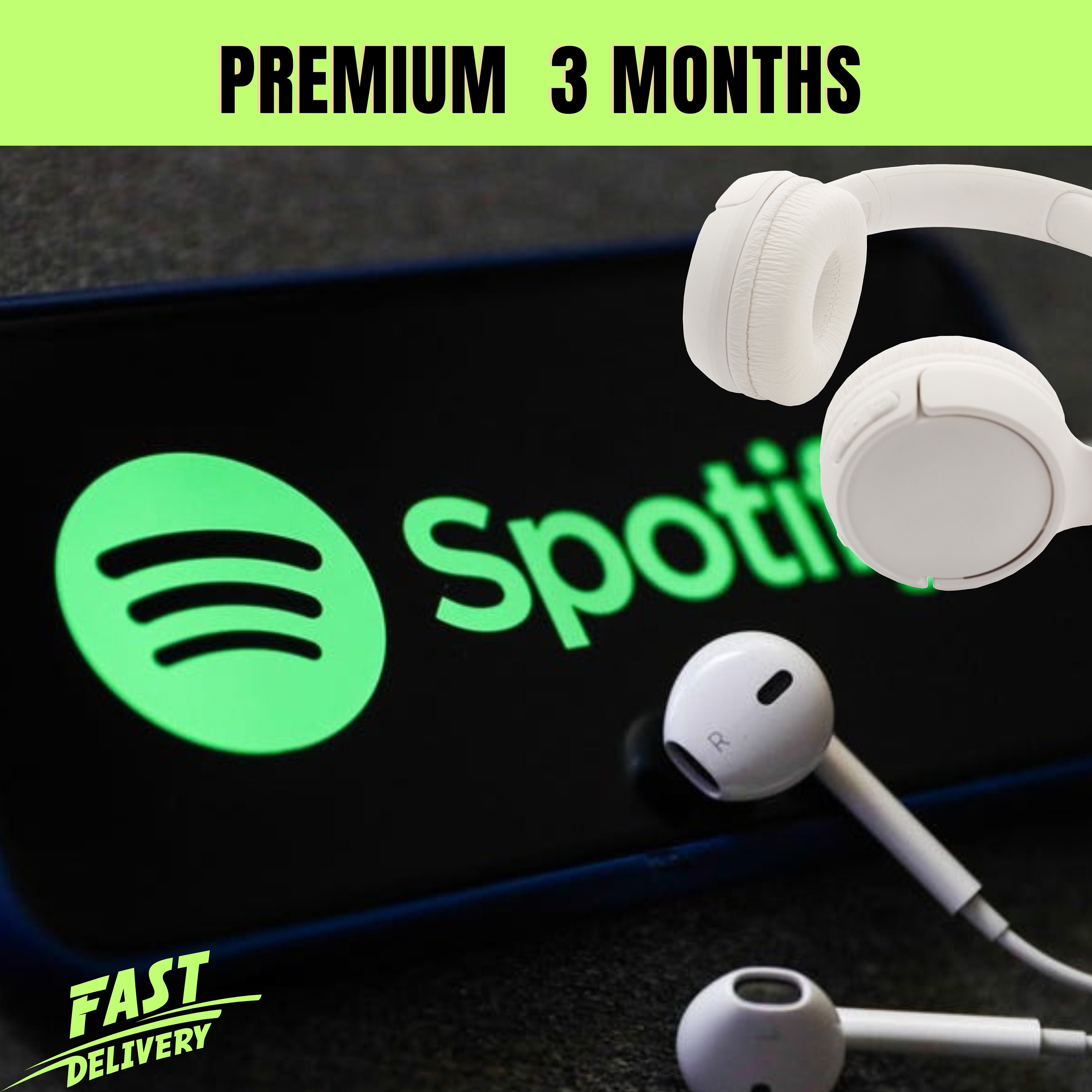 Spotify Premium Account 3 MONTHS Individual Plan Mail - Etsy