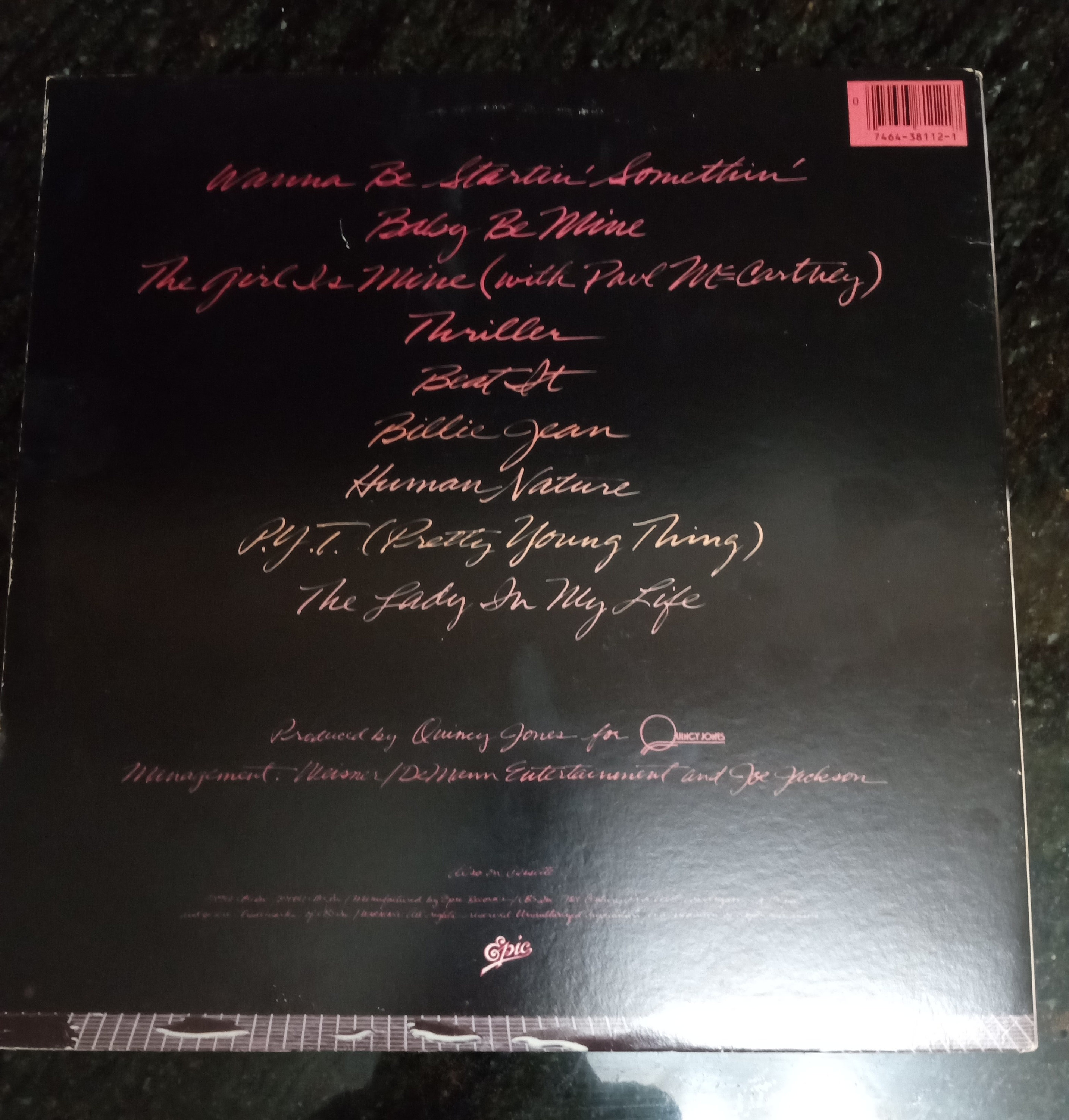 Michael Jackson Thriller Vinyl LP - Etsy