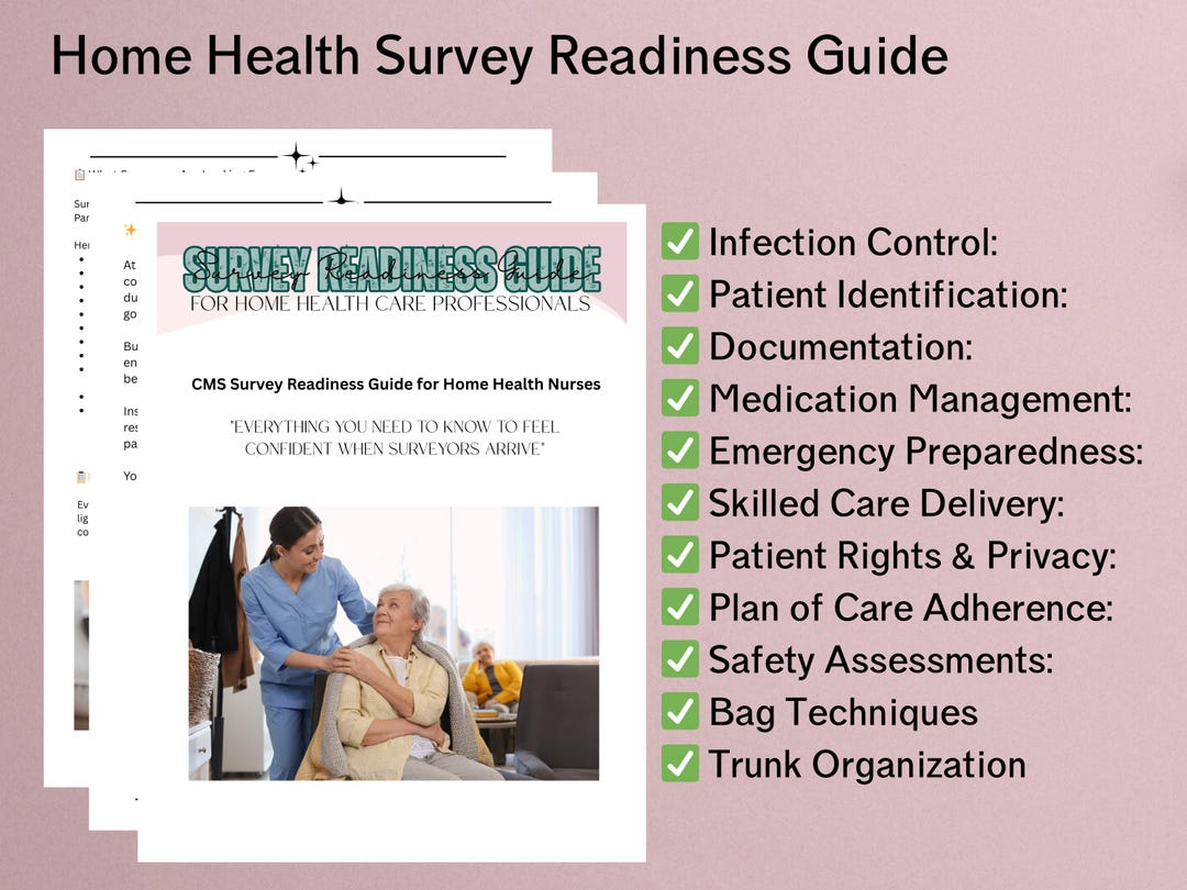 CMS Survey Readiness Guide for Home Health Nurses | Bag Technique ...