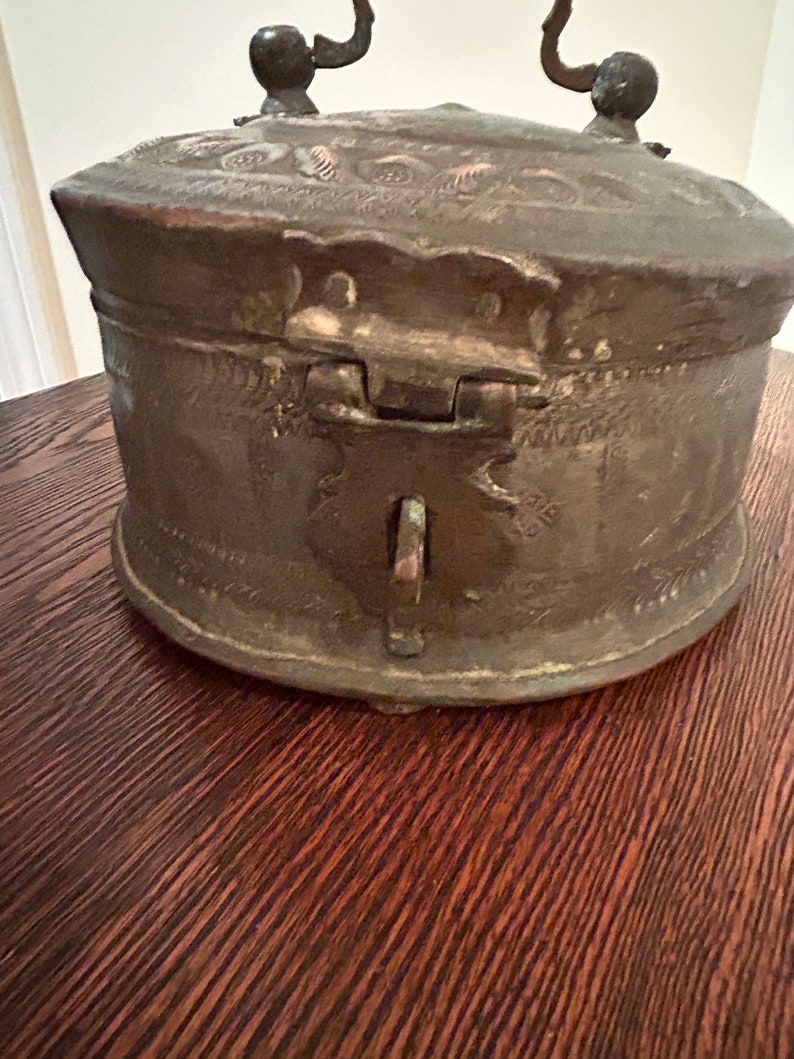 Vintage Copper Bread Box - Etsy