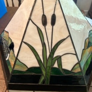 Stained Glass Lamp Shade - Loon - Etsy