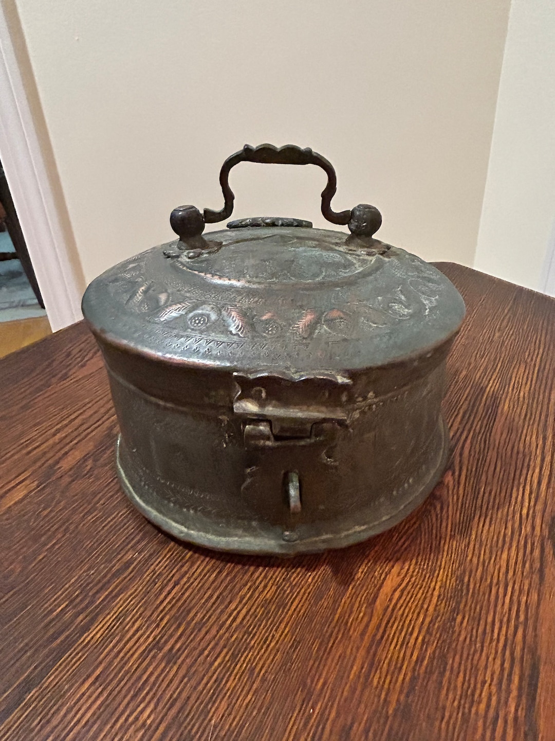 Vintage Copper Bread Box - Etsy