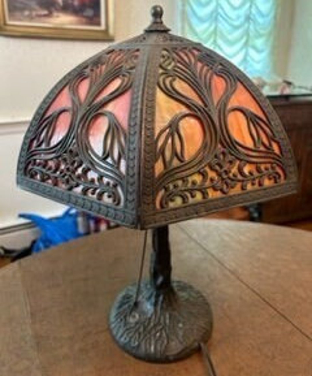 Rare Vintage Handel Table Lamp - Etsy