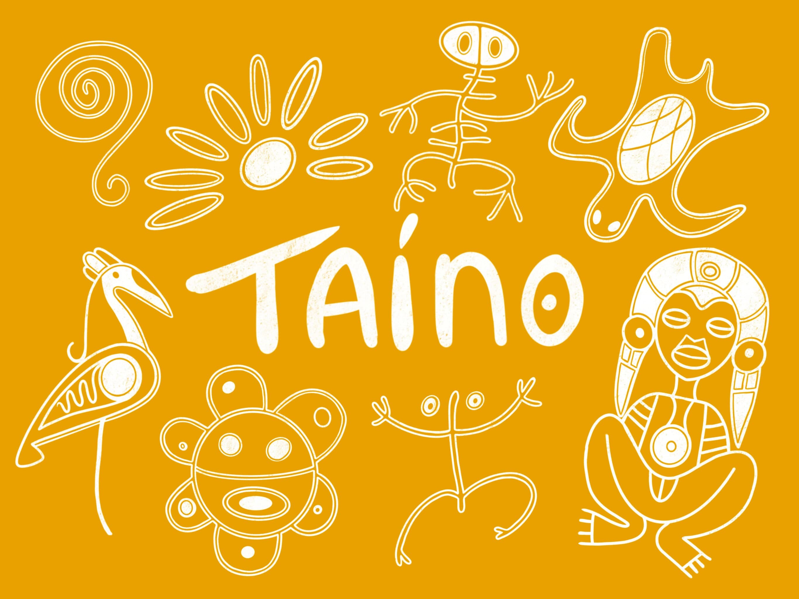 Taino Symbols, Petroglyphs Clipart, Procreate Stamps, Procreate Brushes ...