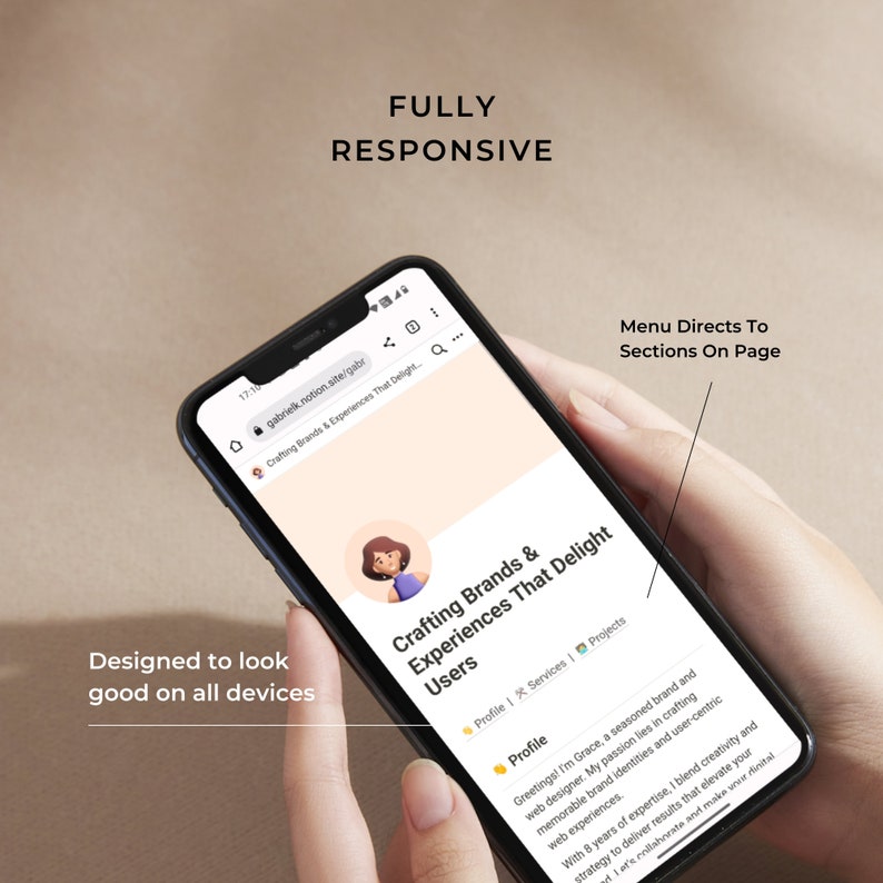 Notion Portfolio Template, Design Portfolio, Portfolio, Freelancer ...