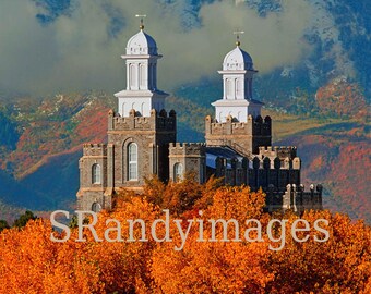 Logan LDS Temple Fall Scenic Horizontal Format - Etsy