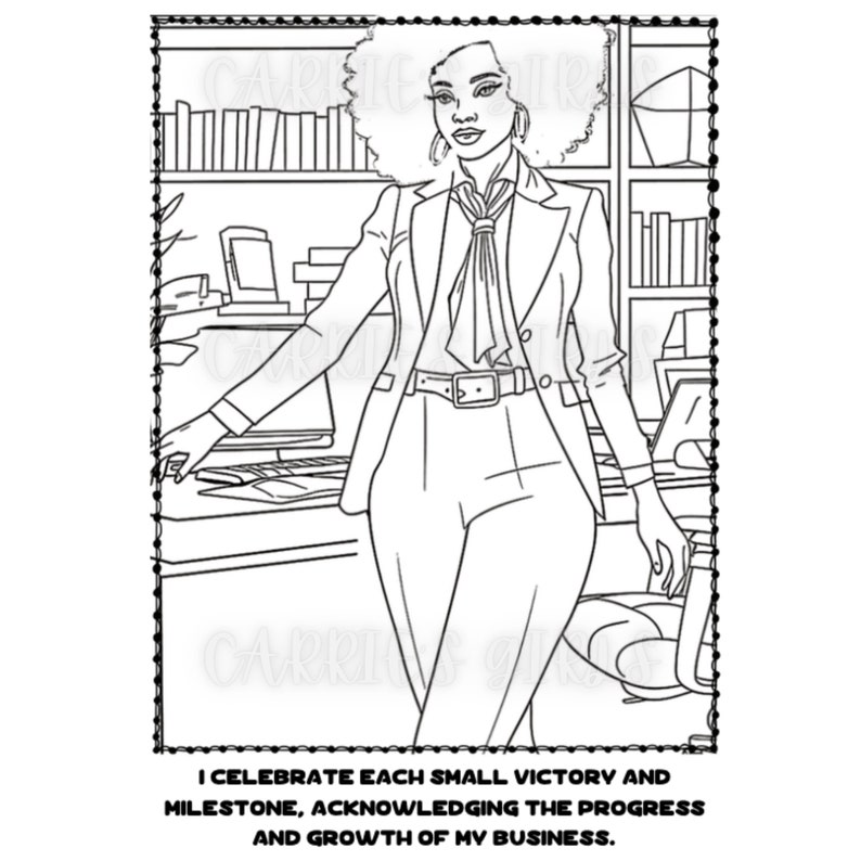 About My Business Coloring Book-boss Chicks Volume 1 Coloring Pages ...