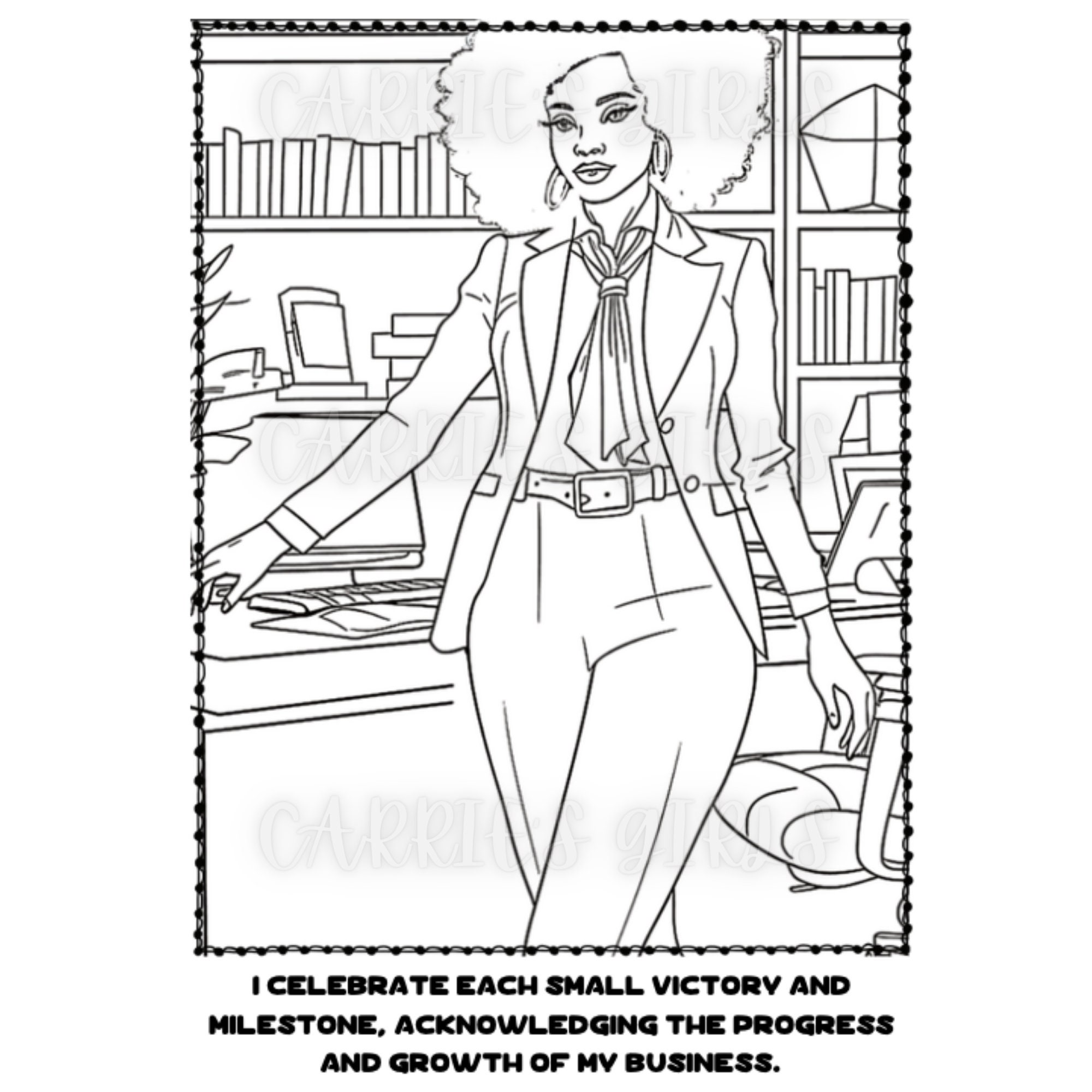 About My Business Coloring Book-boss Chicks Volume 1 Coloring Pages ...