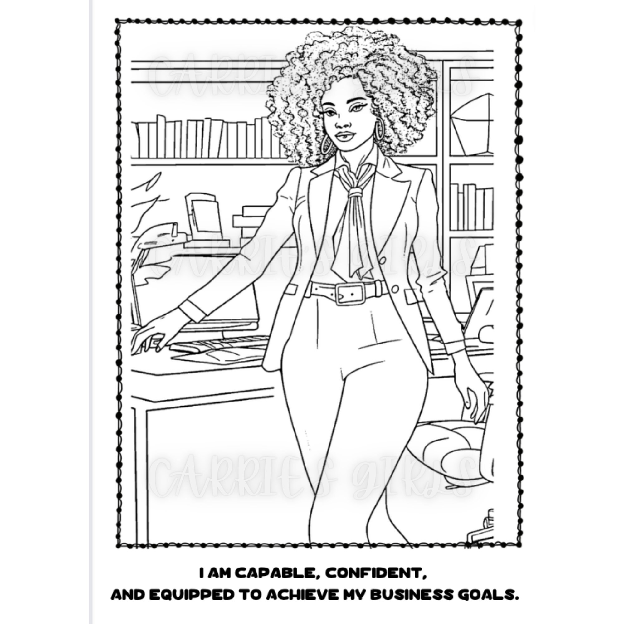 About My Business Coloring Book-boss Chicks Volume 1 Coloring Pages ...