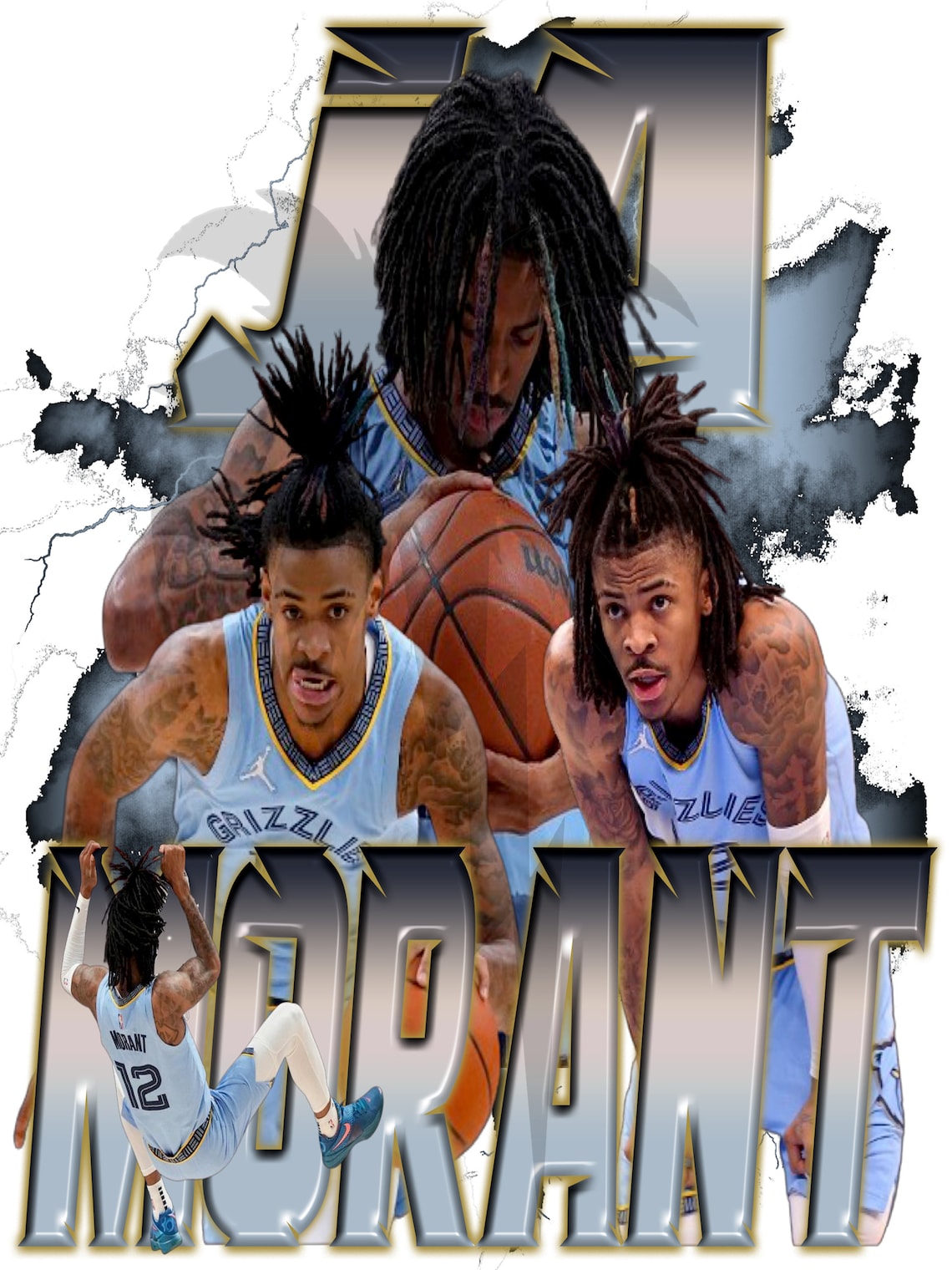 Ja-morant PNG/JPG Digital - Etsy