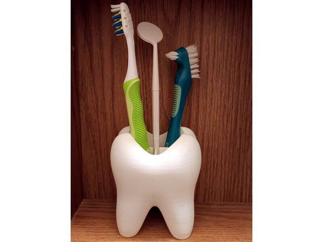 3d Printed Toothy Toothbrush Holder/caddy - Etsy