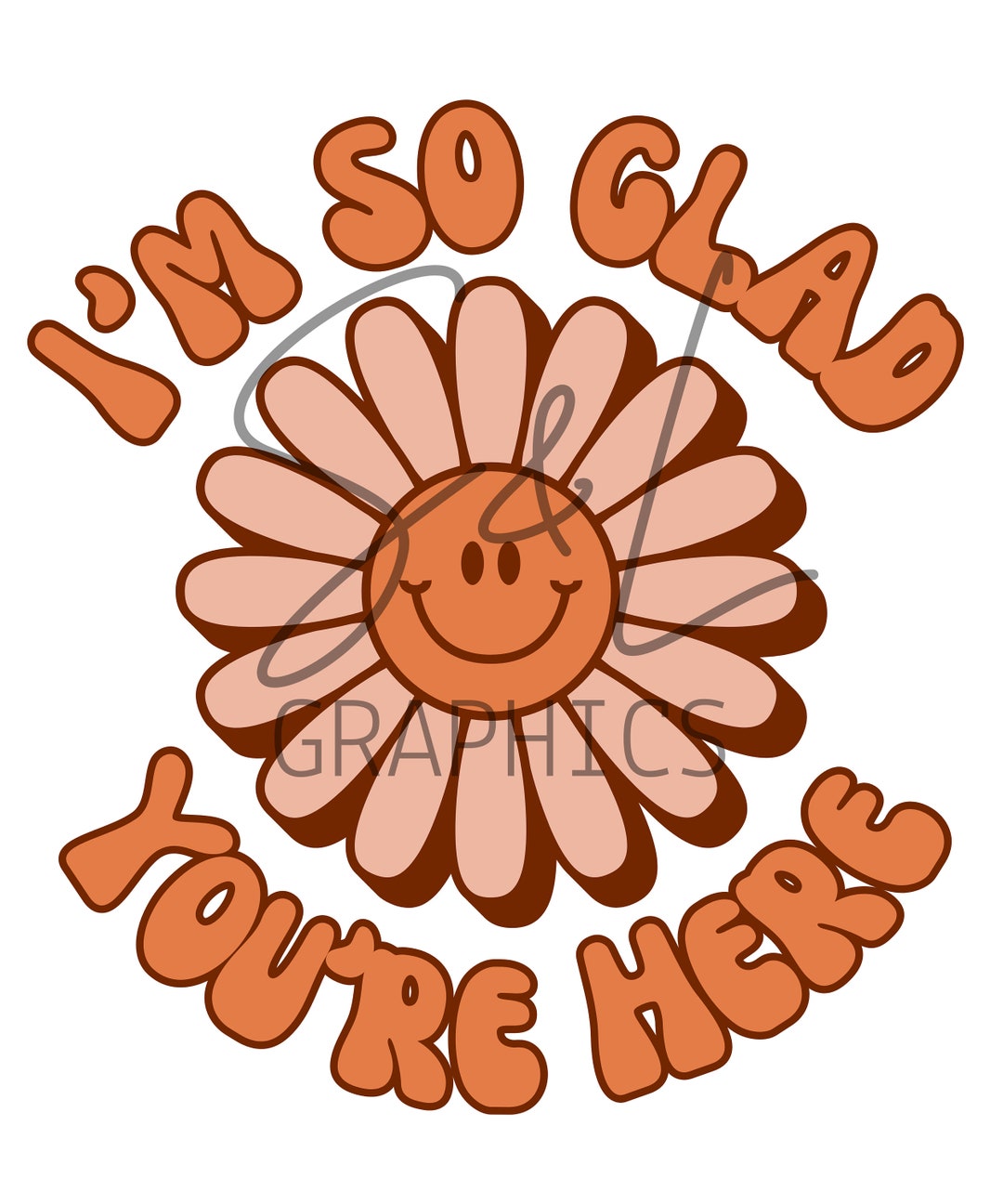 I'm so Glad You're Here, Retro PNG, Back to School PNG Sublimation ...