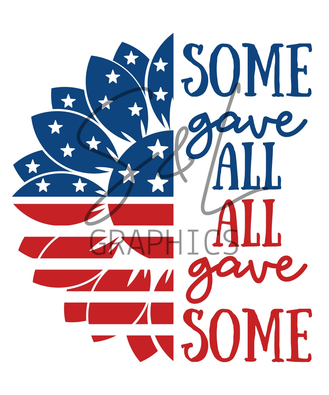 Some Gave All, 4th of July, Memorial Day PNG Sublimation Print Instant ...