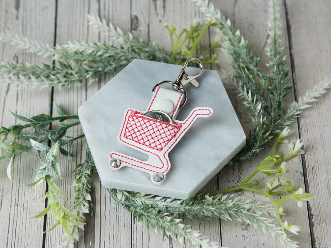 Quarter Keeper Keychain, Shopping Cart Keychain, Grocery Quarter Key ...