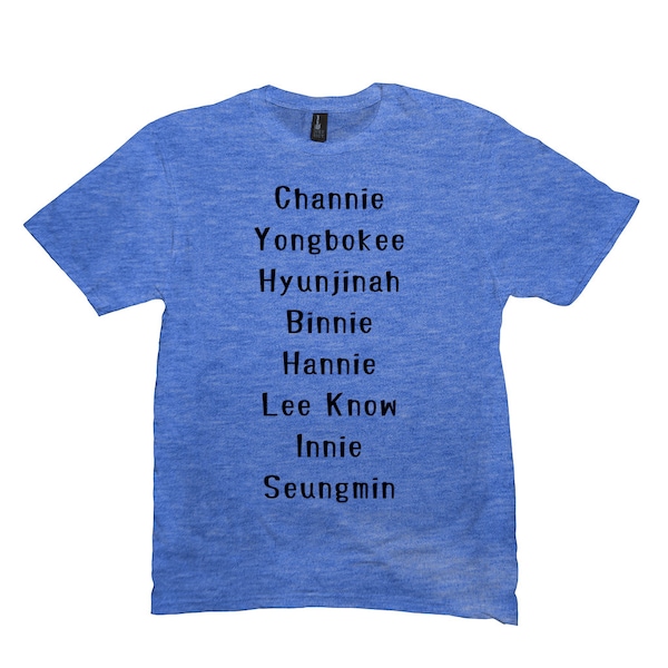 Stray Kids Names Shirt - Etsy