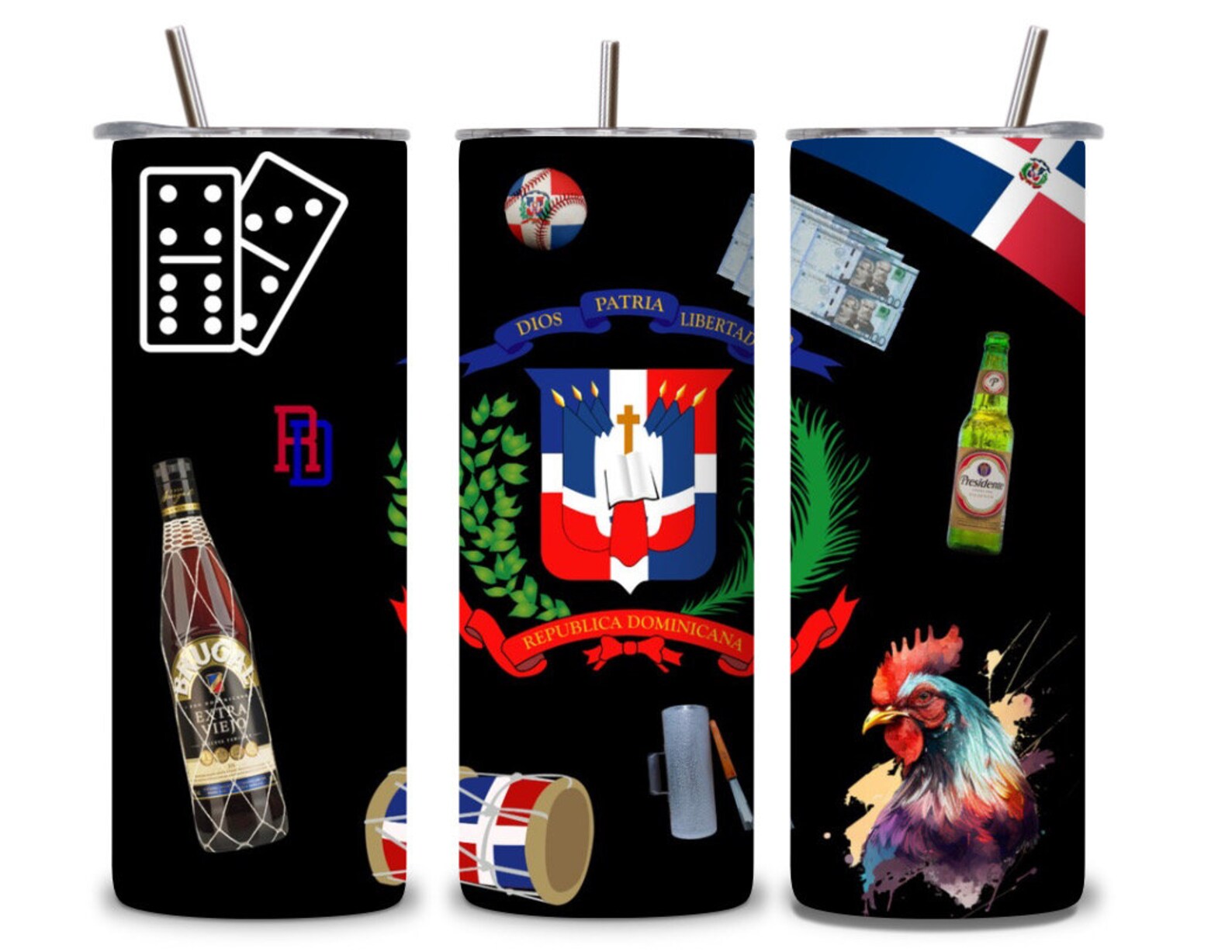 RD Tumbler Dominicano 20oz Dominican Tumbler Vaso Termo Extra Viejo Ron ...