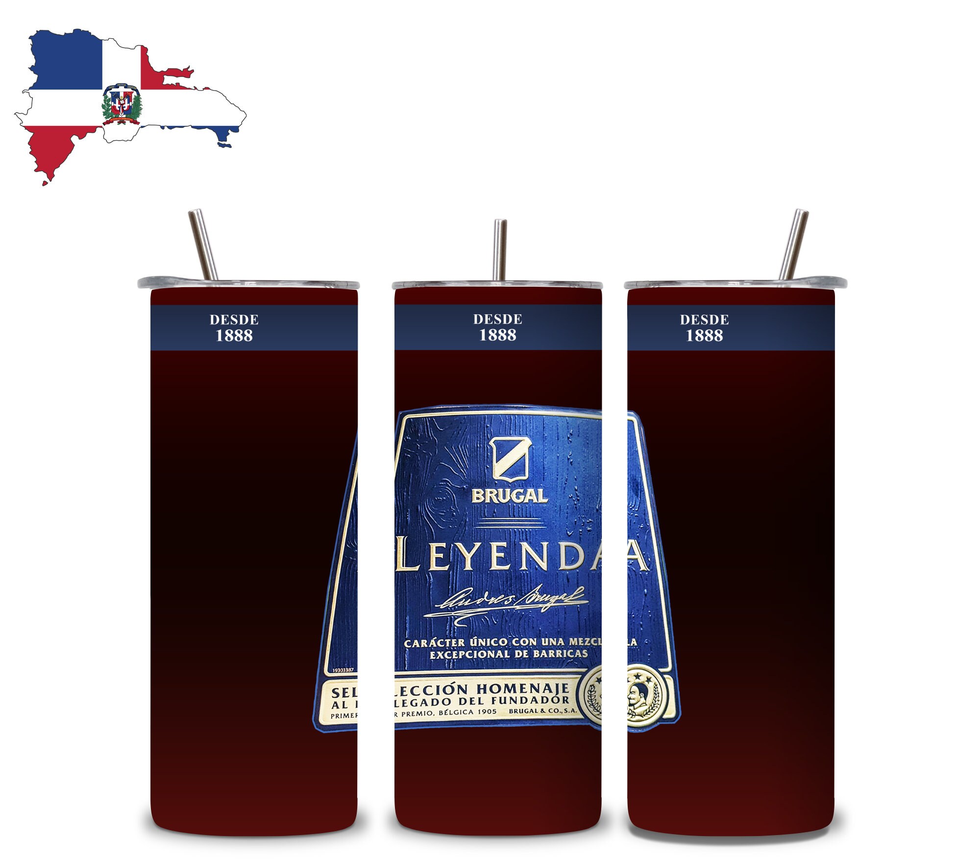 RD Tumbler Dominicano 20oz Dominican Tumbler Vaso Termo Extra Viejo Ron ...