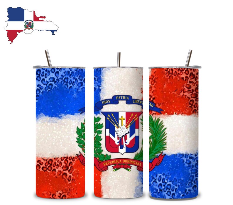 Dominican Tumbler 20 oz – Stainless Insulated Cup – Dominican Republic ...