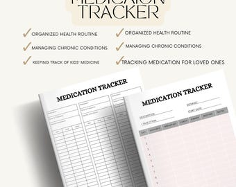 Daily Medication Tracker. Medication Log. Medication Sheet. Medication ...