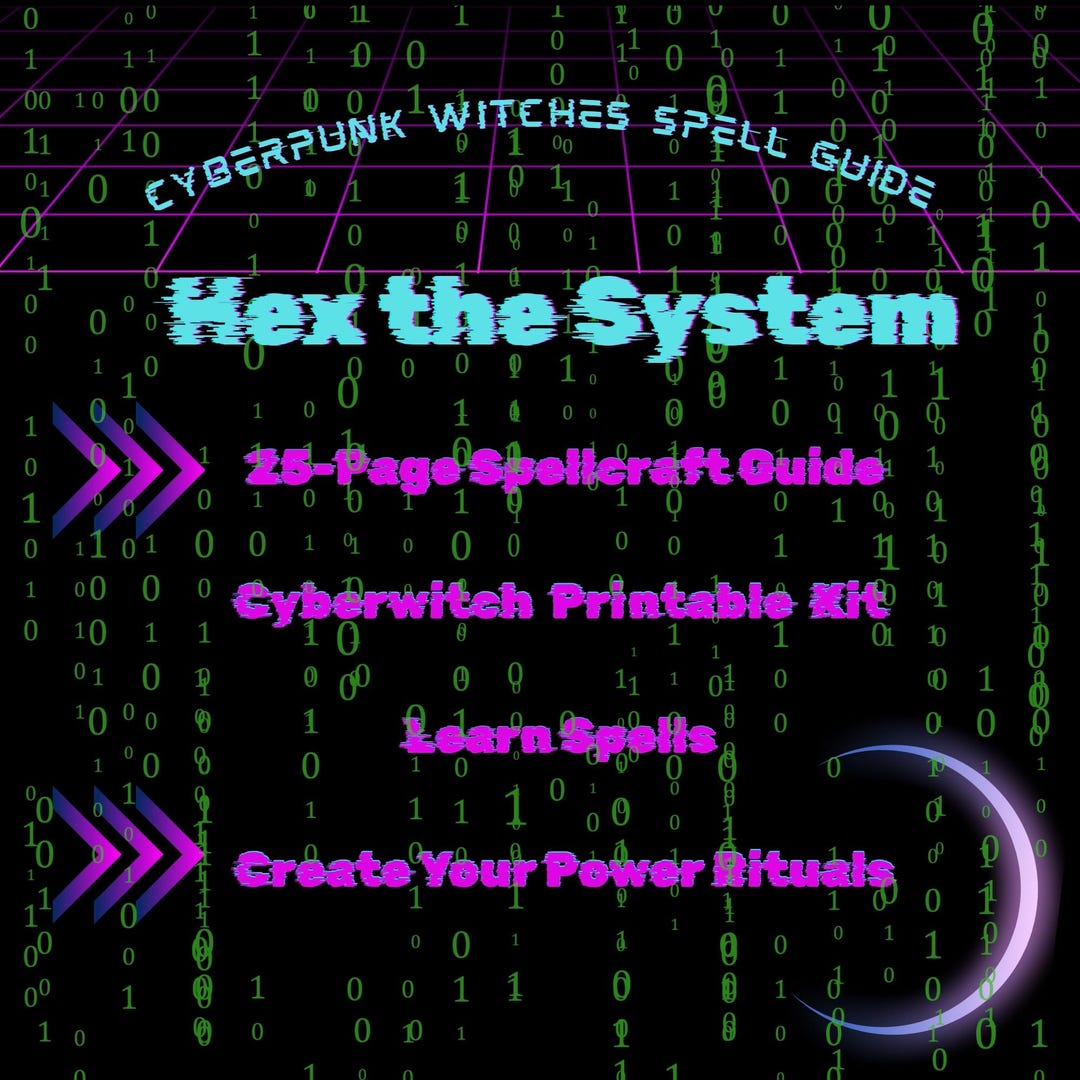 Guide to Spellcasting + Cyberpunk Witch Ephemera Scrapbook Journal ...