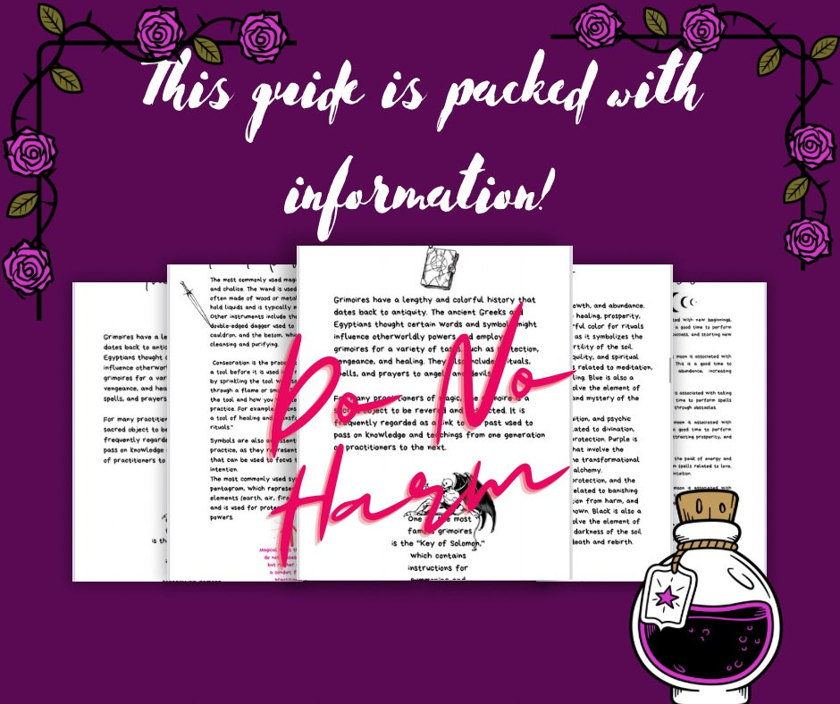 Guide to Spellcasting + Cyberpunk Witch Ephemera Scrapbook Journal ...