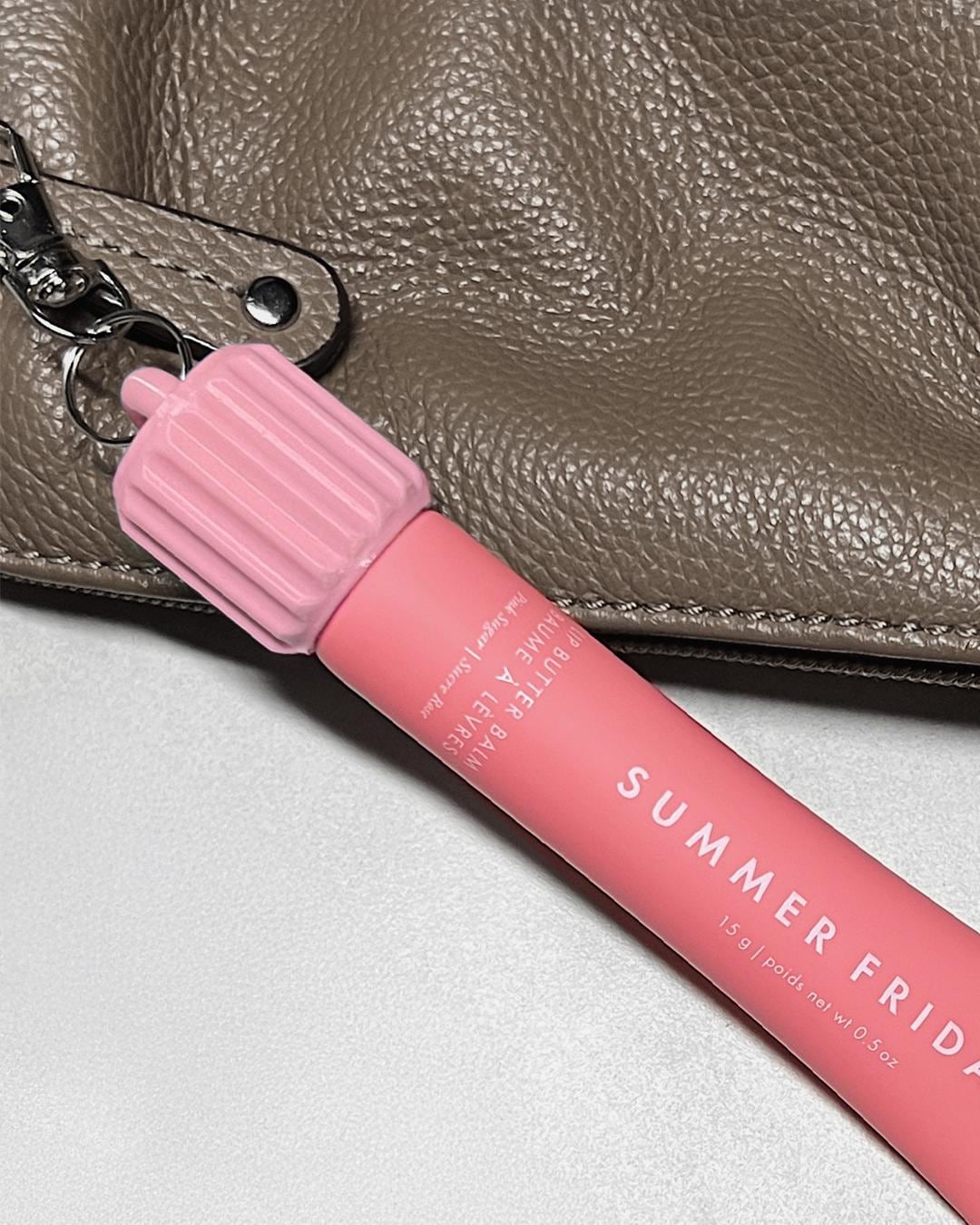 Fluted Lip Balm Keychain Cap: Lip Gloss Holder for Summer Fridays ...
