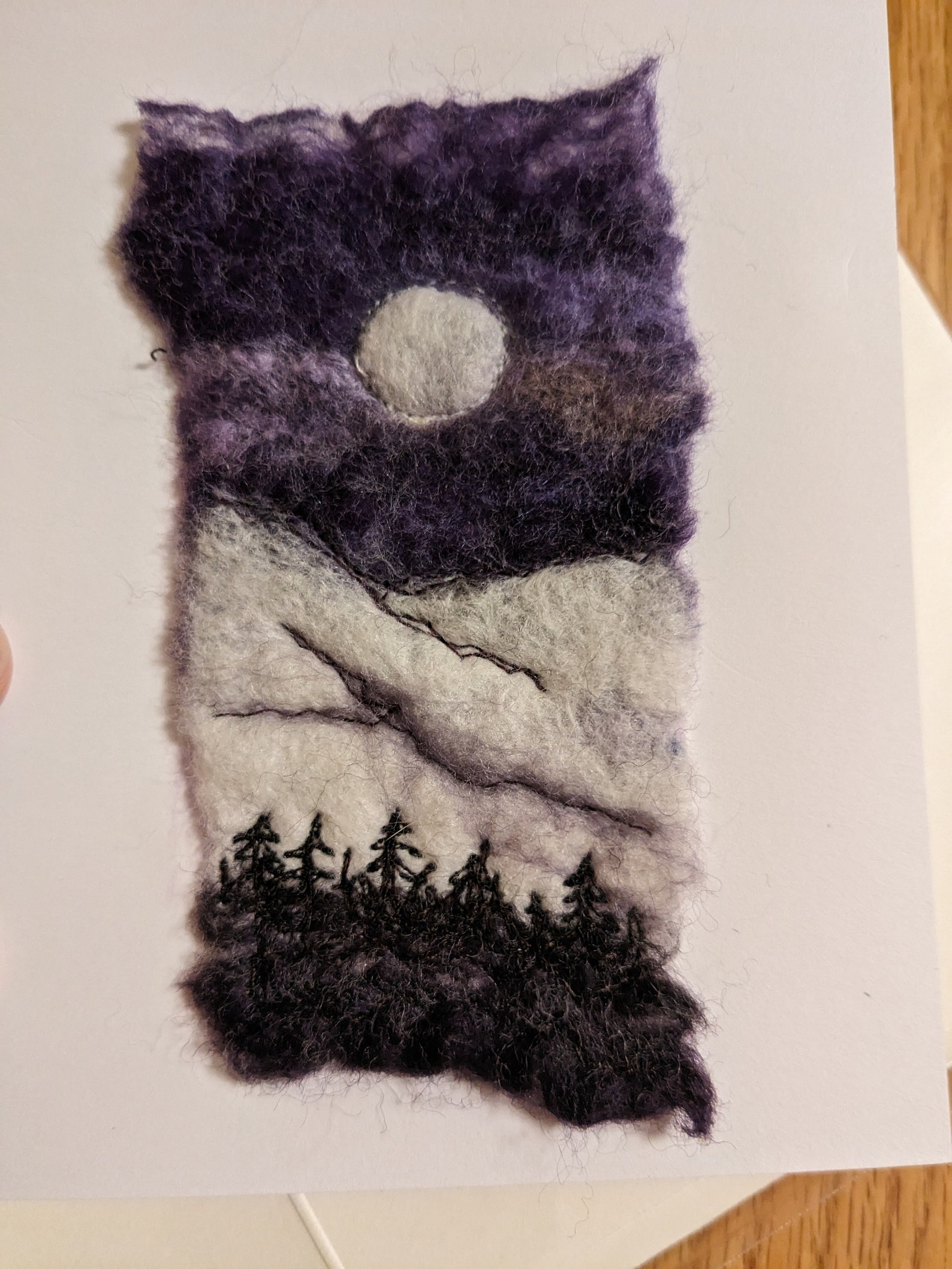 Unique Hand-made Felted Cards - Etsy