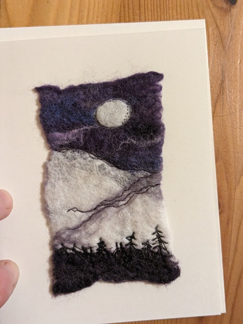 Unique Hand-made Felted Cards - Etsy
