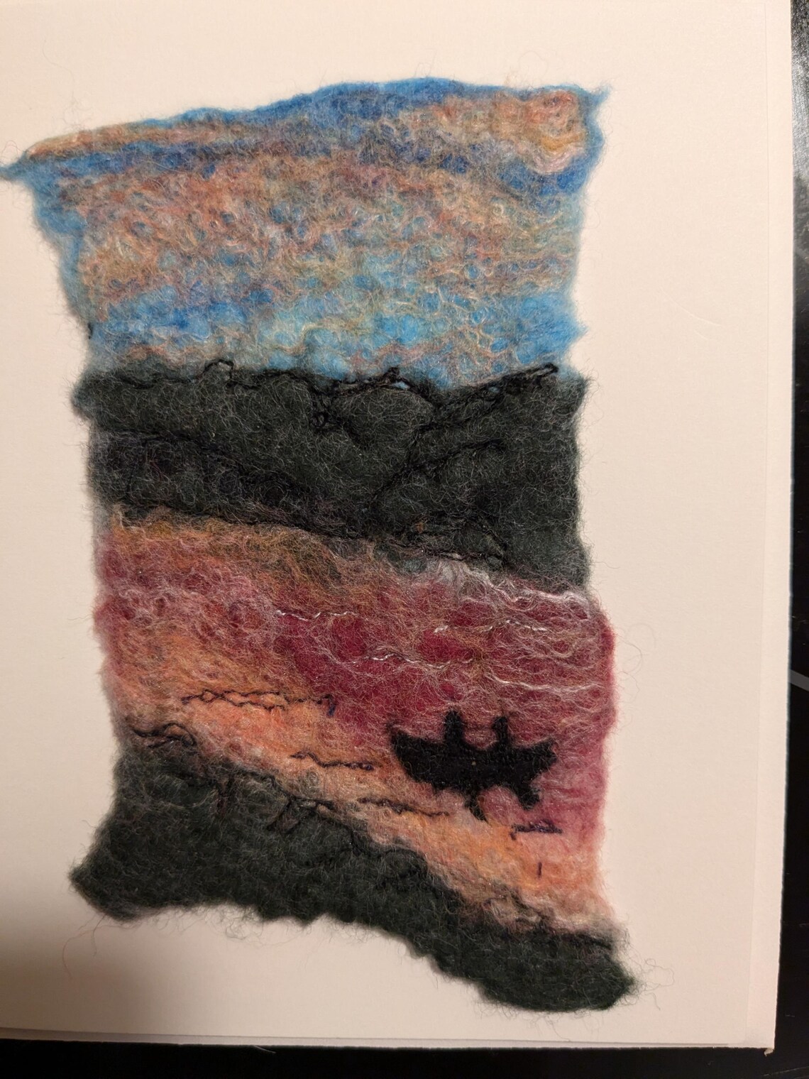 Unique Hand-made Felted Cards - Etsy