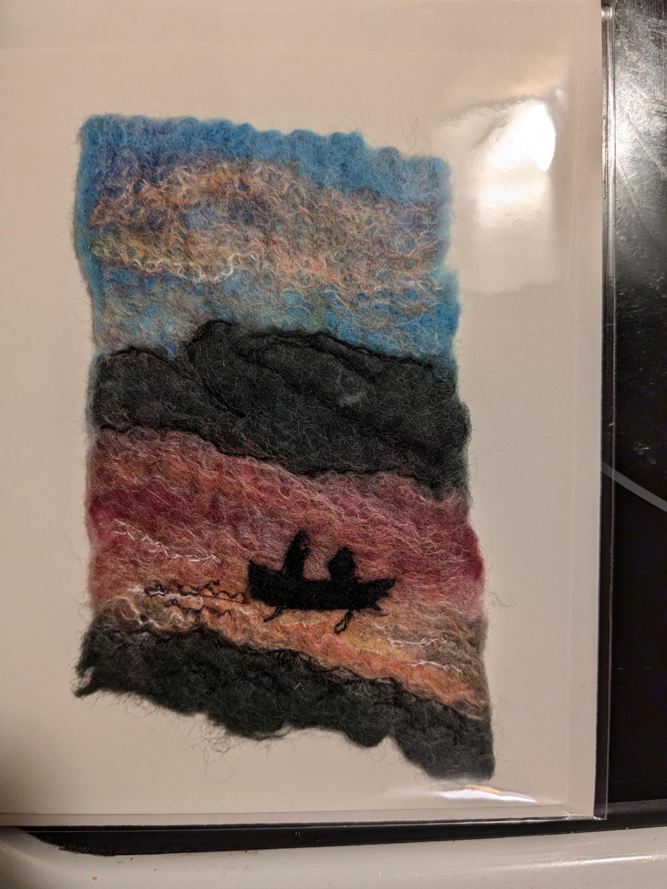 Unique Hand-made Felted Cards - Etsy