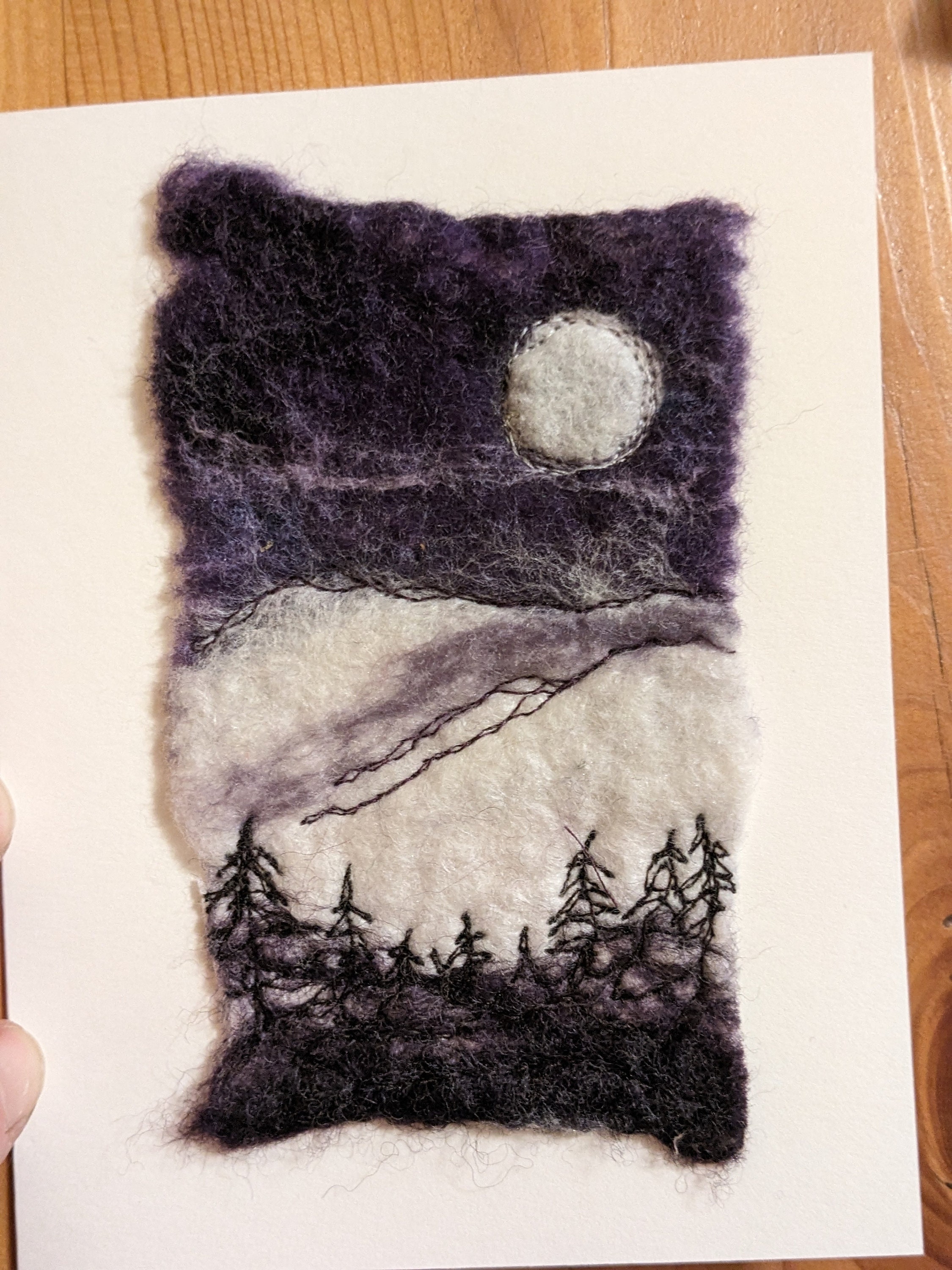 Unique Hand-made Felted Cards - Etsy