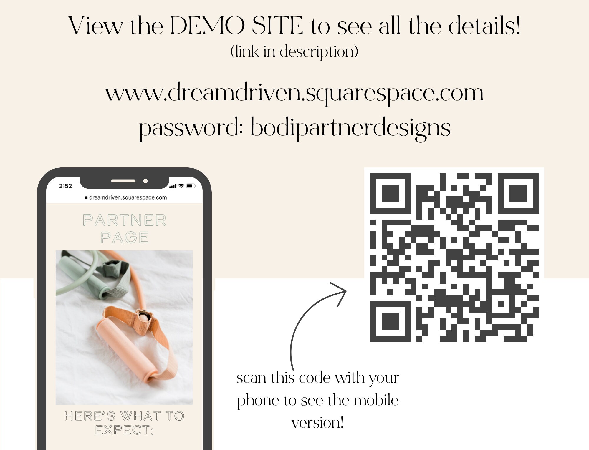 Bodi Partner Website Template for Squarespace Beachbody Coach Website ...