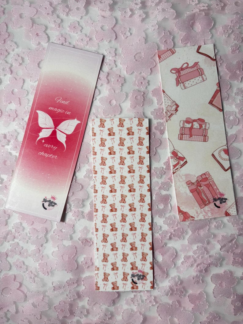 Pink Cute Bookmark, Bookish Merch, Book Lover Gift, Gifts for Readers ...
