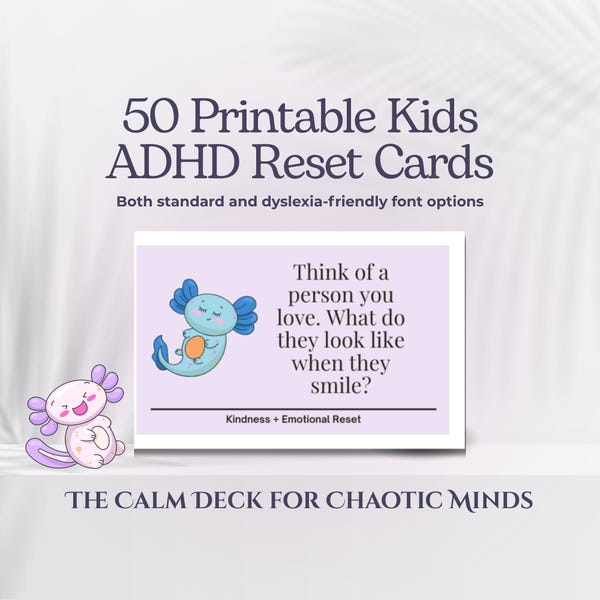 Adhd Prompt Cards - Etsy