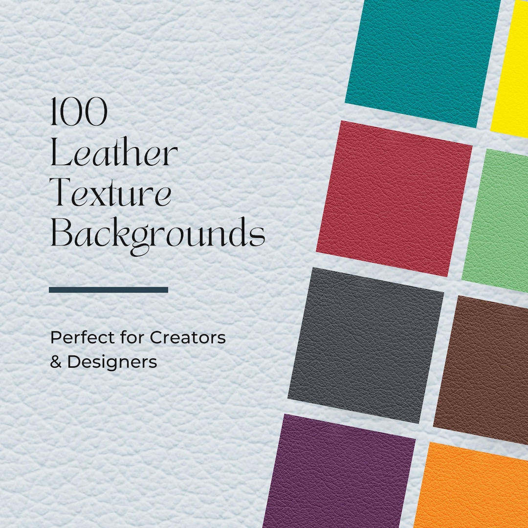 Rainbow Leather Texture Digital Paper: 100 Colors for Scrapbooking ...