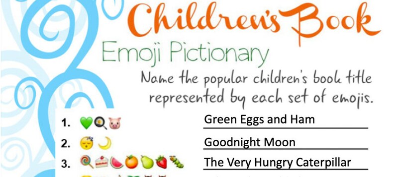 Children's Book Emoji Pictionary - Etsy