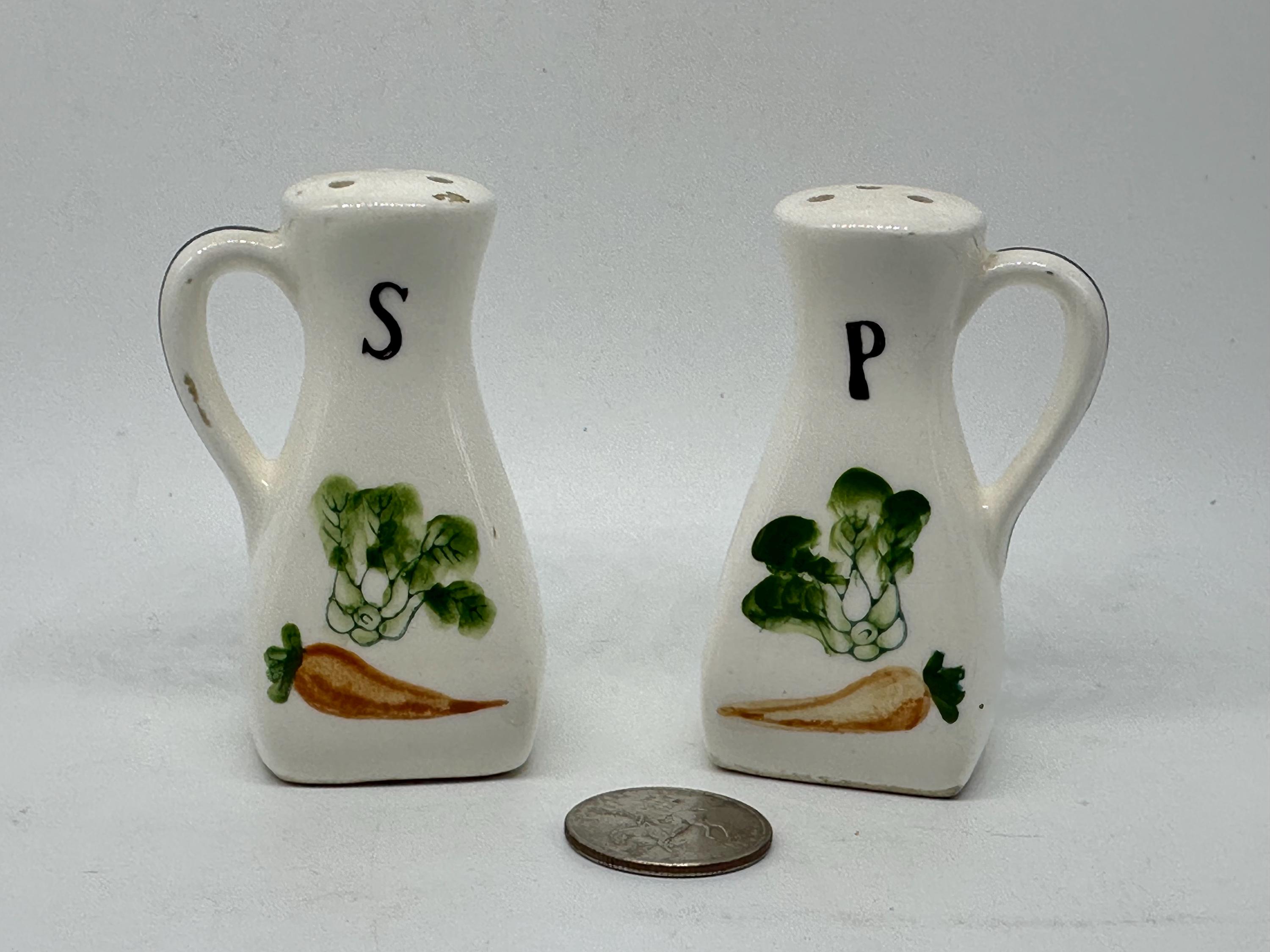 Vintage Ceramic Salt Pepper Shakers Dispensers Made in Japan - Etsy
