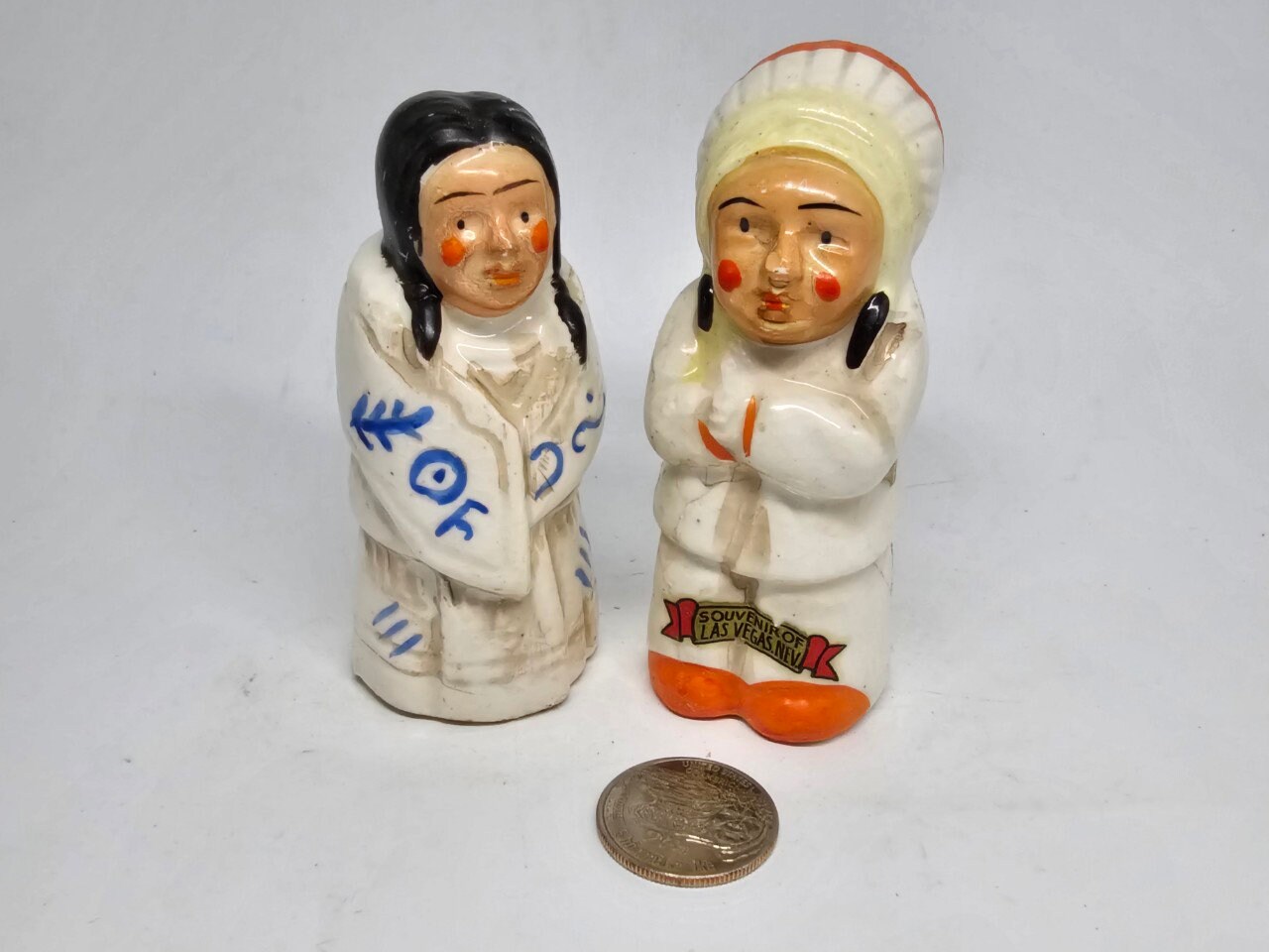 Native American Indian Porcelain Salt & Pepper Shakers - Etsy