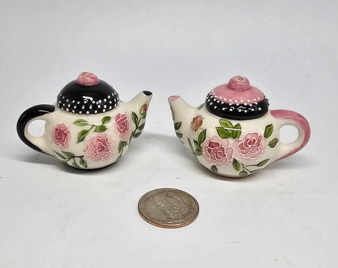 Vintage Blue Sky Ceramics J. Jeanette Mccall Teapots Salt & Pepper ...