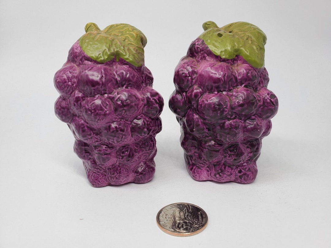 Vintage Grapes Salt & Pepper Shakers Made in Japan - Etsy