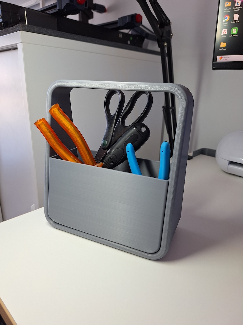 Stationary Toolbox | Portable Toolbox 3D Print | Desktop Organiser STL ...